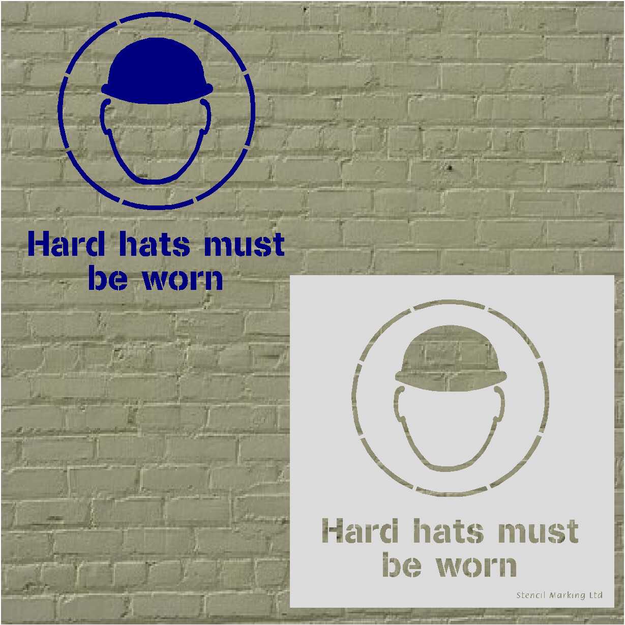 HARD HAT STENCIL