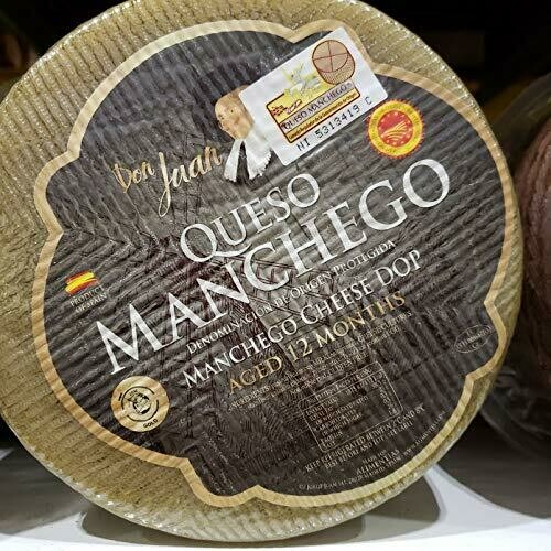 Don Juan Manchego Wheel Cheese Aged 12 Months ~ 6.5Lb To 6.8Lb