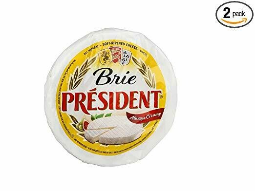 President Precious Plain X2 Brie Cheese, 2 Pound - 2 Per Case