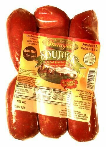 Ohanyan's Soujouk Ohanyan Sucuk / Soujouk Mild- 1lb - Halal Beef
