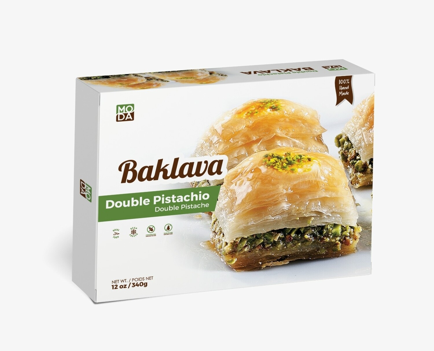 Moda Baklava with Pistachios 12 oz - 9 pieces