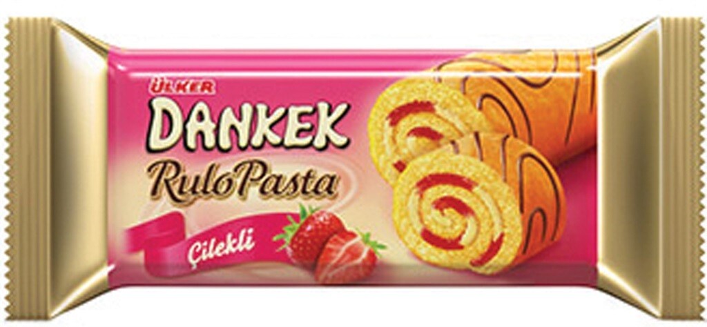 ULKER Dankek Roll Cake with Strawberry 235g