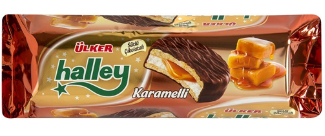 ULKER Halley Caramel Biscuit 236g