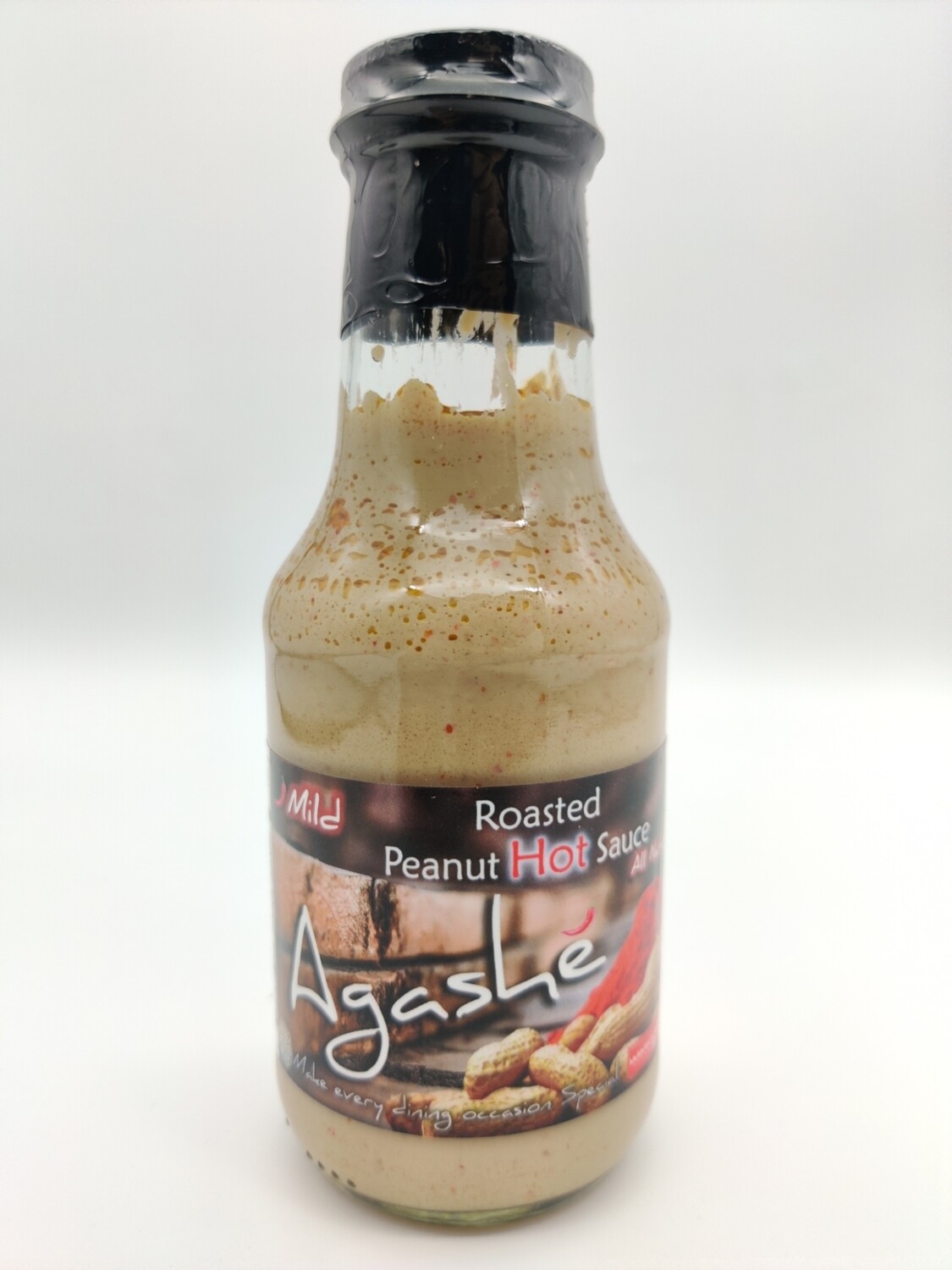 Agashe Roasted Peanut Sauce Hot 310 Gr Glass