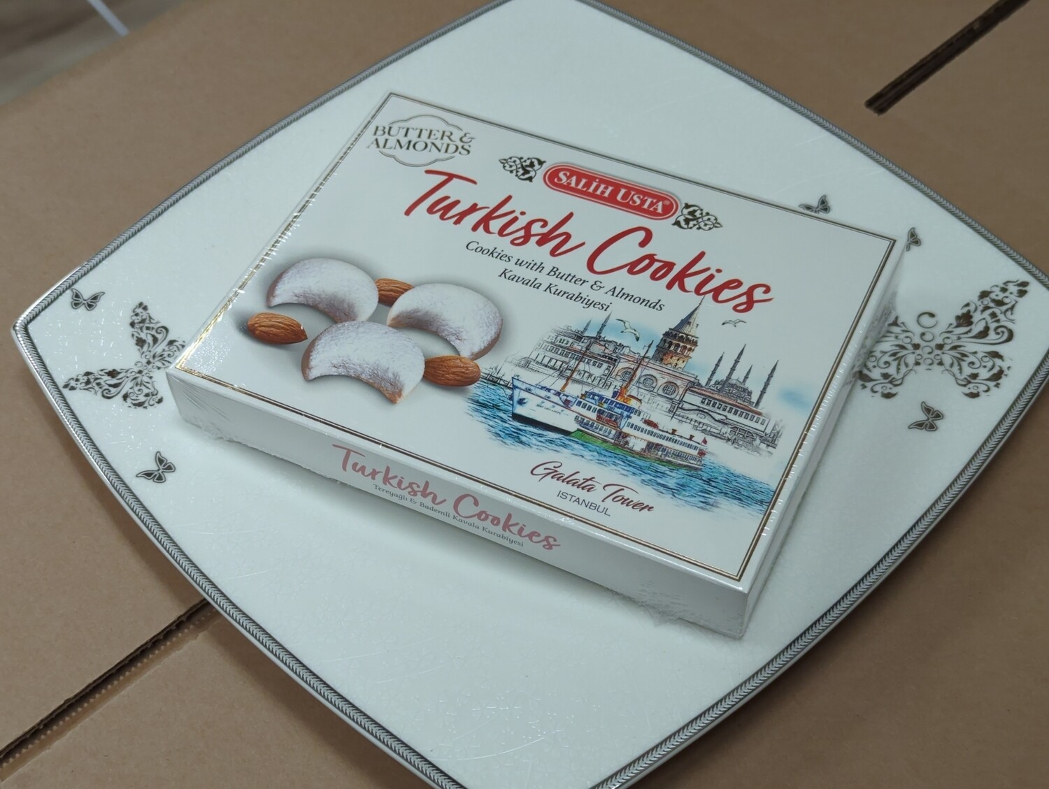 Salih Usta Turkish Cookies with Butter and Almonds Kavala Kurabiyesi 200g