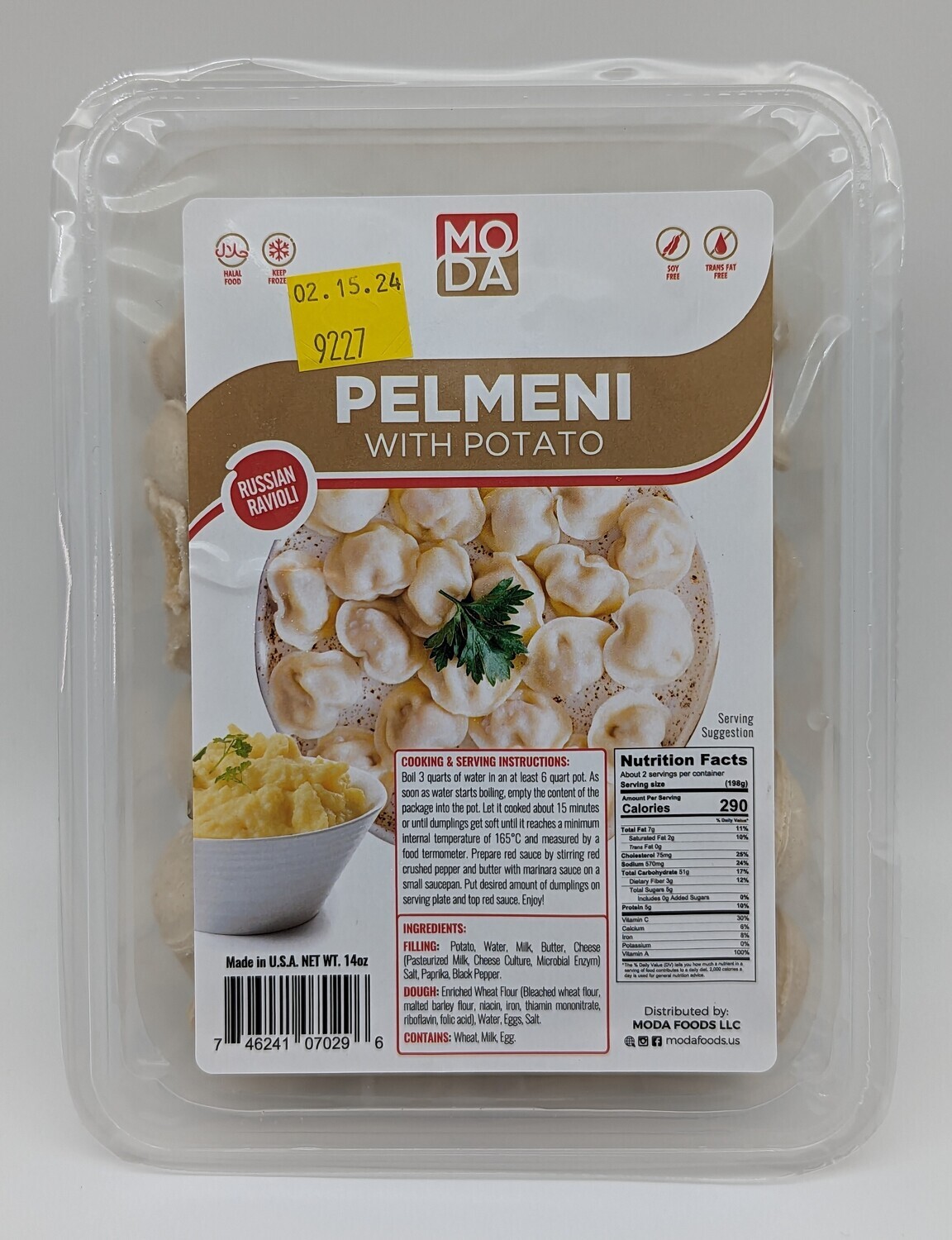 Beef Pelmeni Ravioli 12Oz (Frozen) By MODA Food