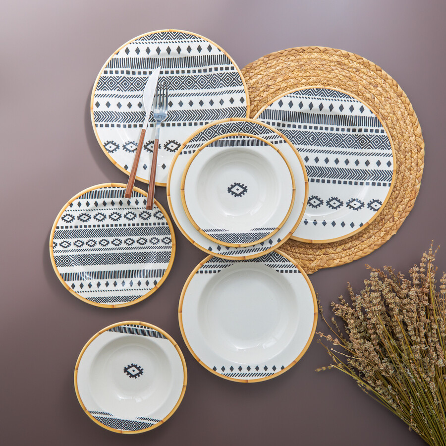 KARACA SABA 24 PIECE 6 PEOPLE DINNERWARE SET