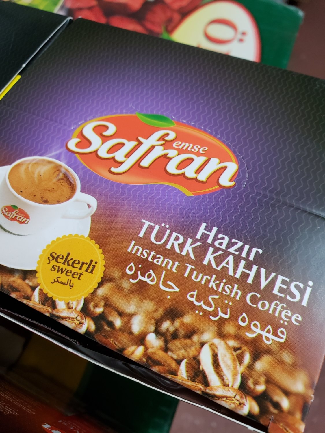Safran Instant Turkish coffee 12 packages with Sugar