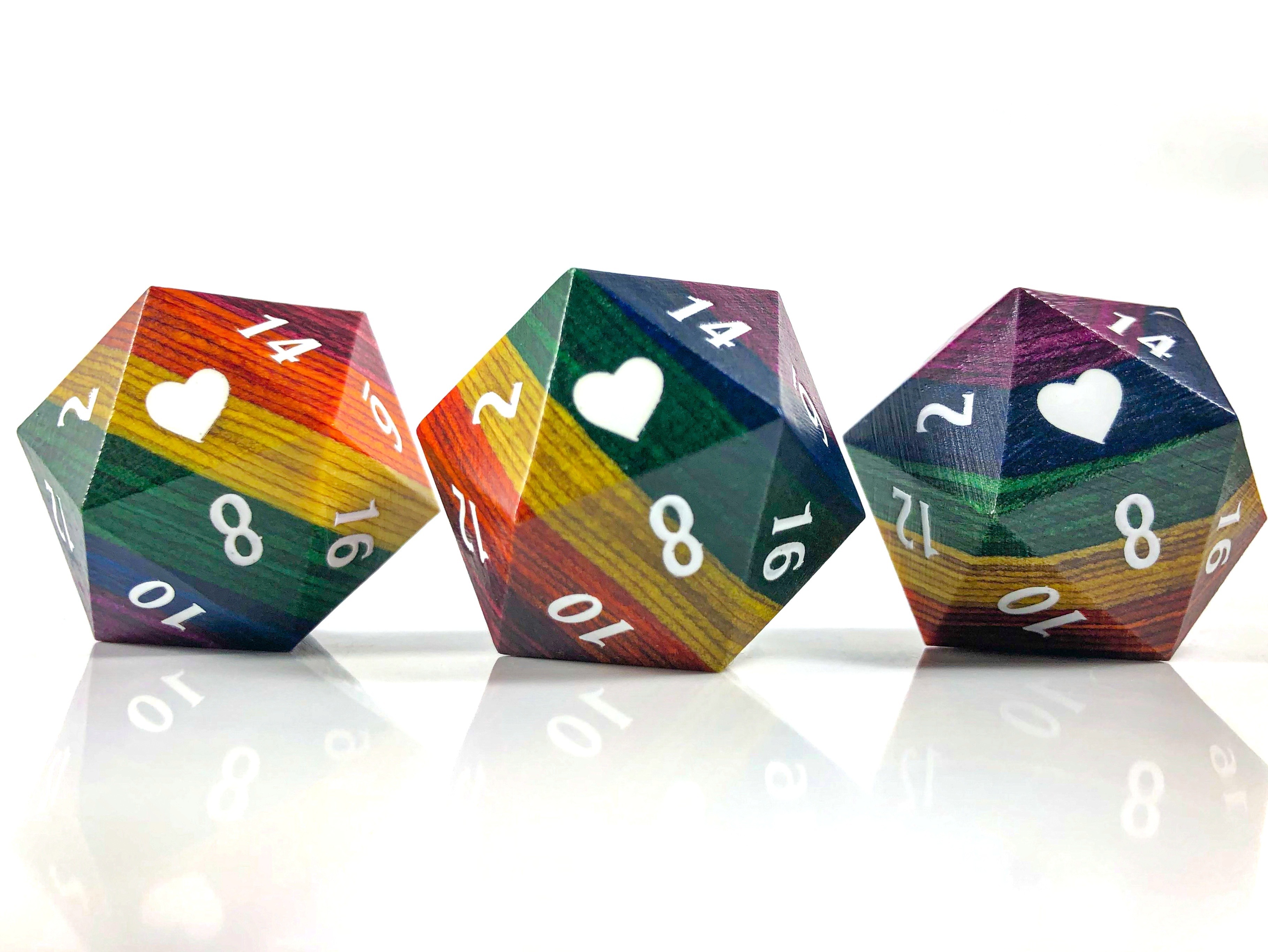Wooden Pride Dice