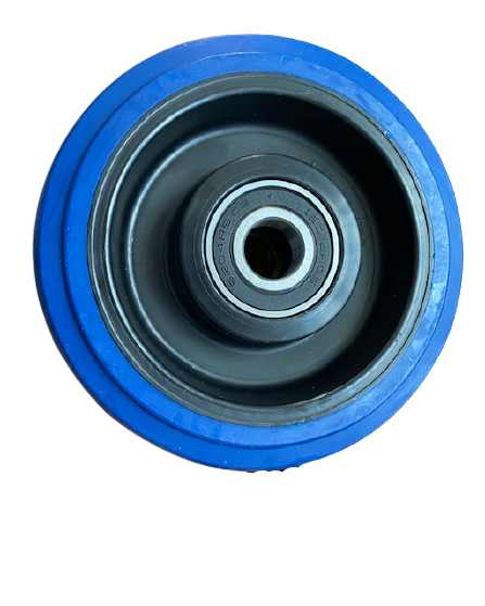 160mm Blue Elastic Rubber Wheel