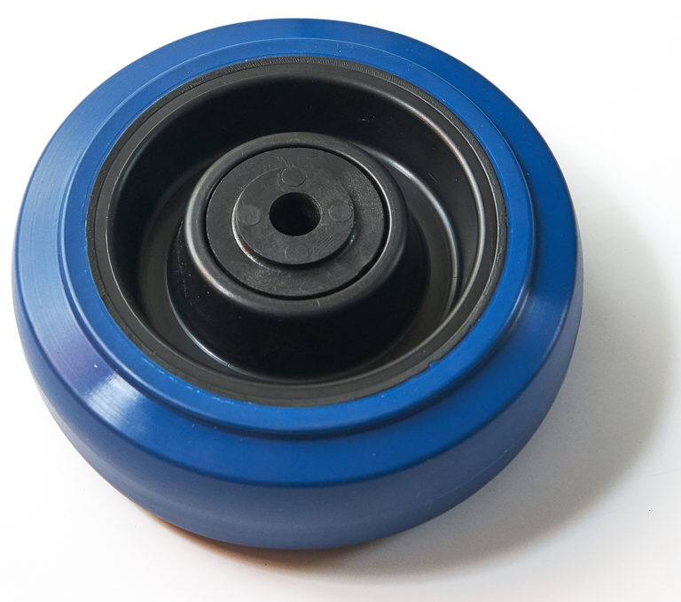 100mm Blue Elastic Rubber Wheel
