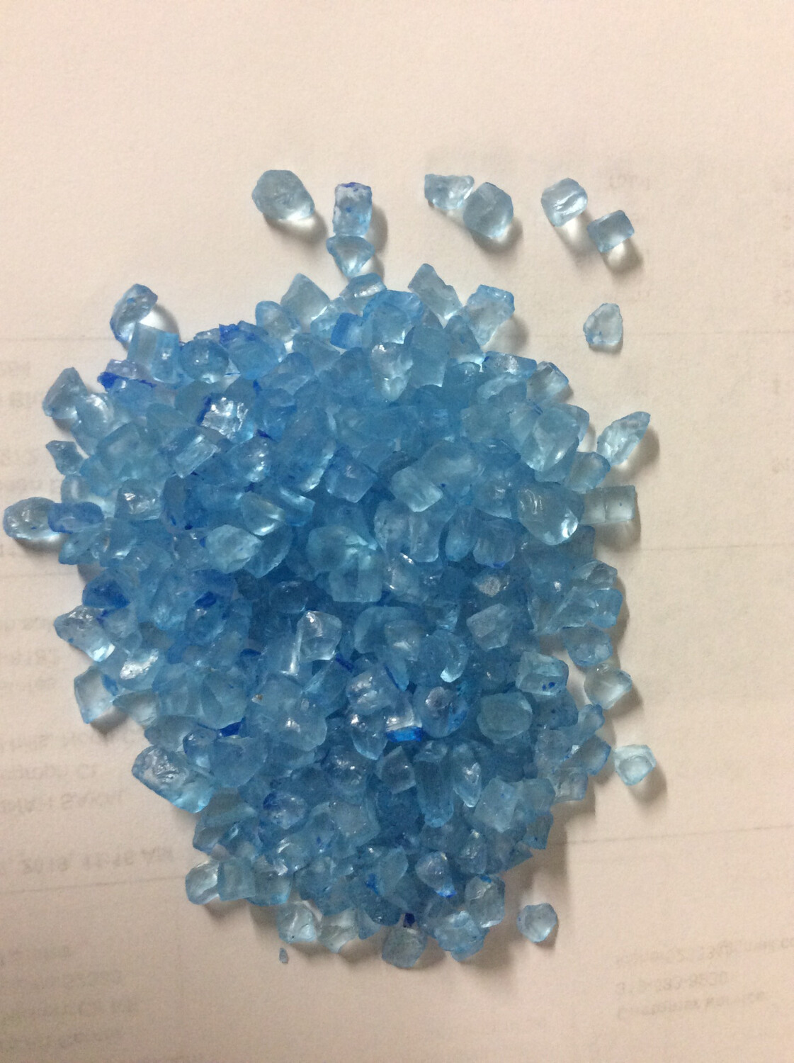 Sky Blue Glass Chips