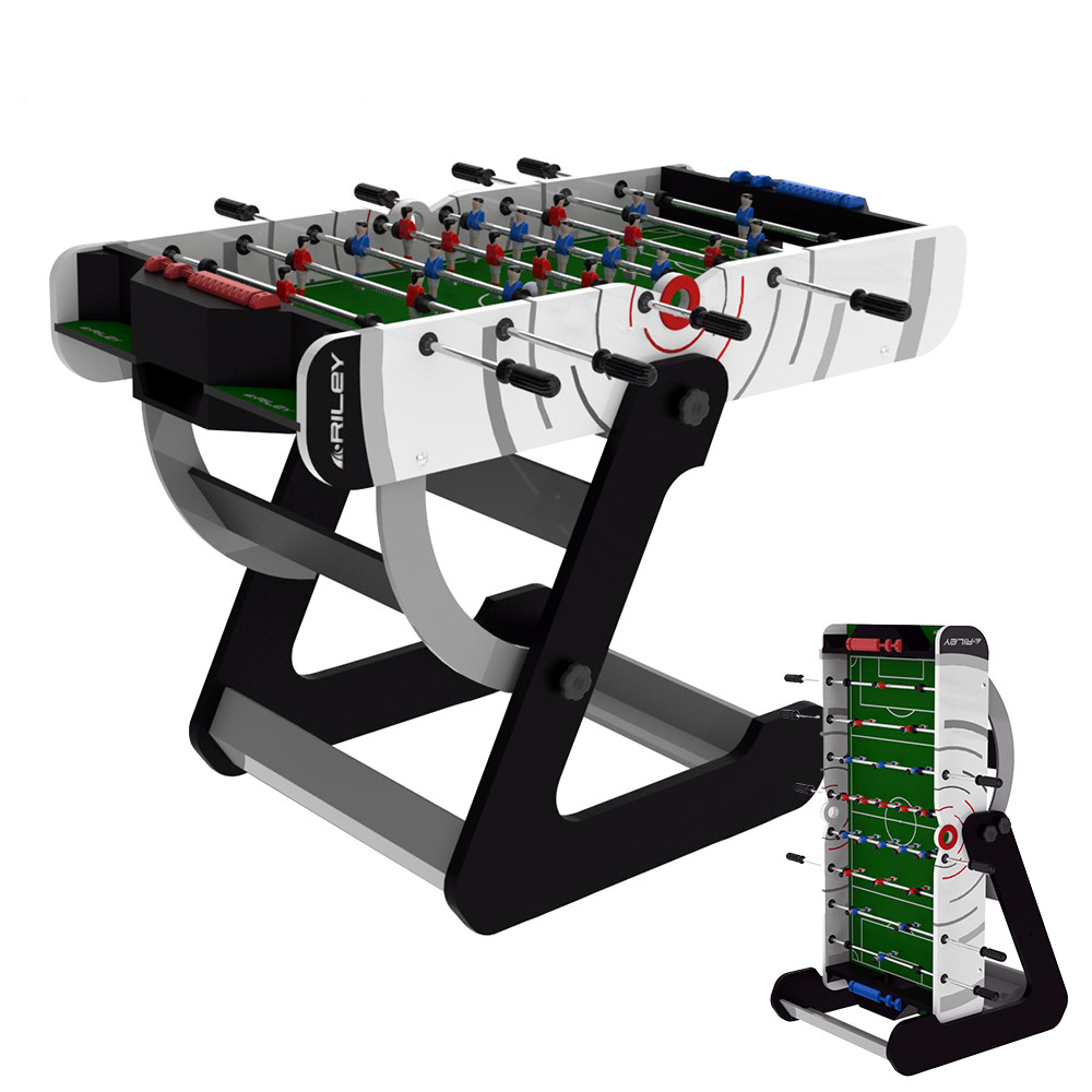Riley VR-90 Folding Football Table - 4ft - Vertical Folding - white ...