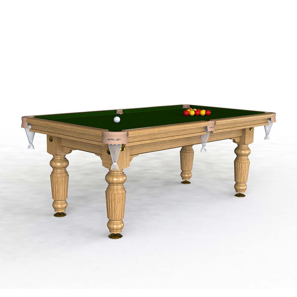 Riley Renaissance Slate Pool Table - 7ft English Pool - Solid Wood ...