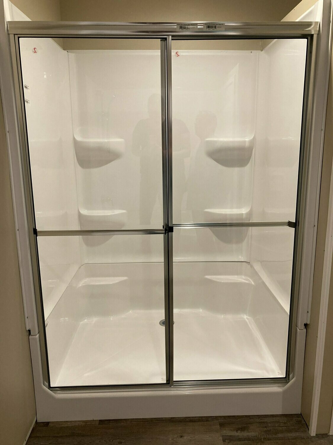 42"x 54" Fiberglass Elite Shower Pan