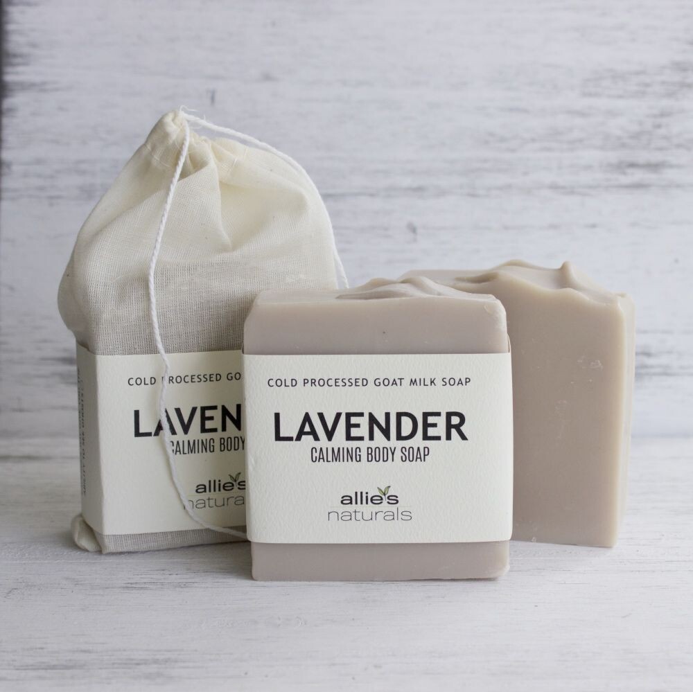 LAVENDER - Calming Goat Milk Body Soap with Colloidal Oatmeal