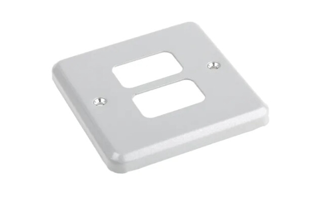 MK K3492ALM 2 gang Surface Alm Plate