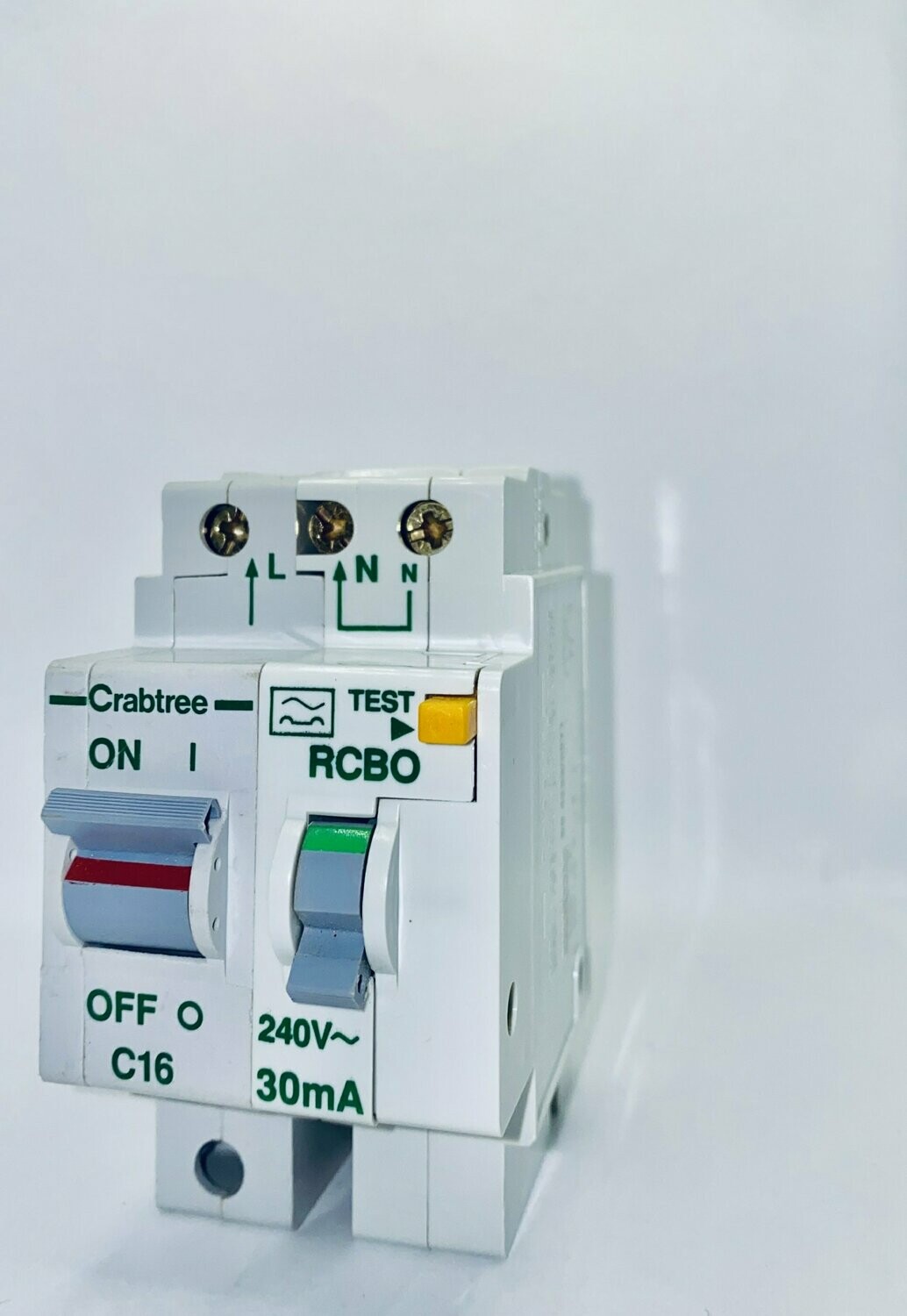 Crabtree Polestar RCBO 16 Amp 30mA Double Pole