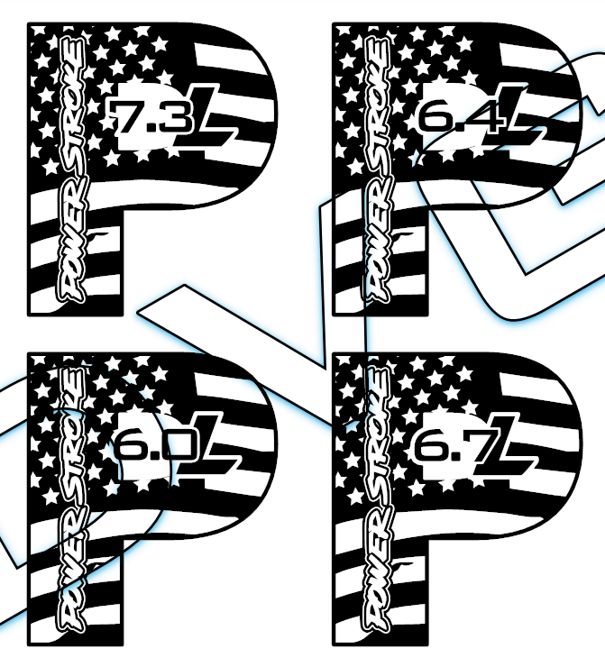 Powerstroke P Flag