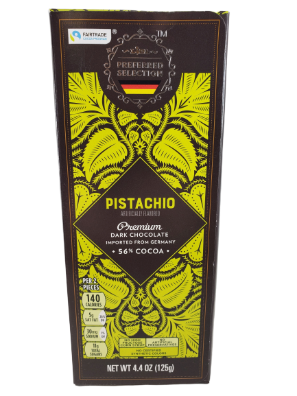 Lidl Preferred Selection Premium Dark Chocolate Pistachio 2 Pack
