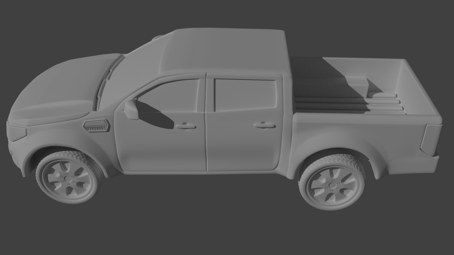 STL File Pick-up Truck 4x4