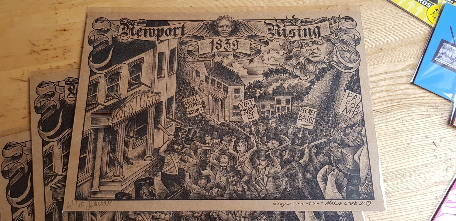 Limited edition Chartist Riot Print by Marie Lowe / Miss Rie - signed ...