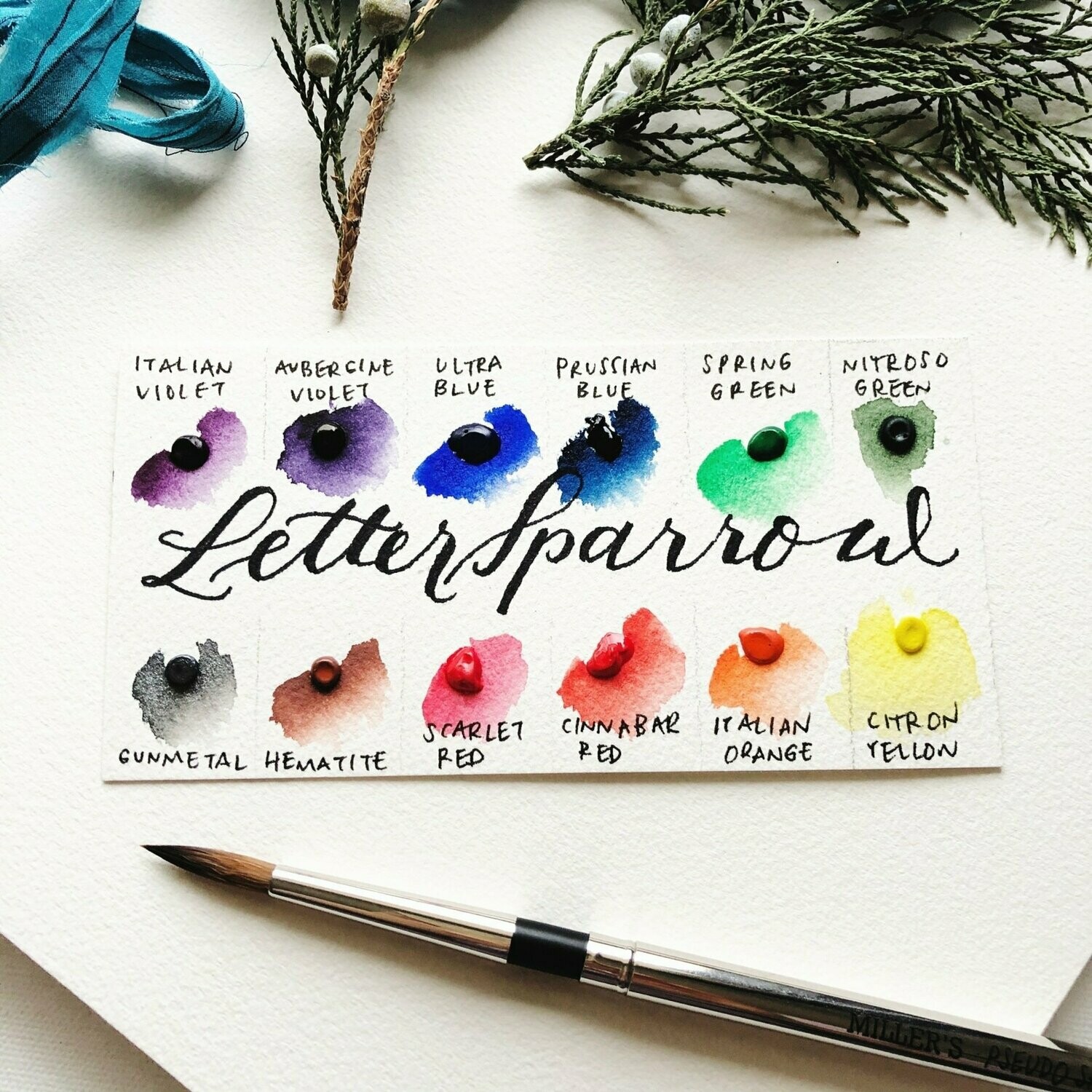 The Letter Sparrow 12 (dot card)