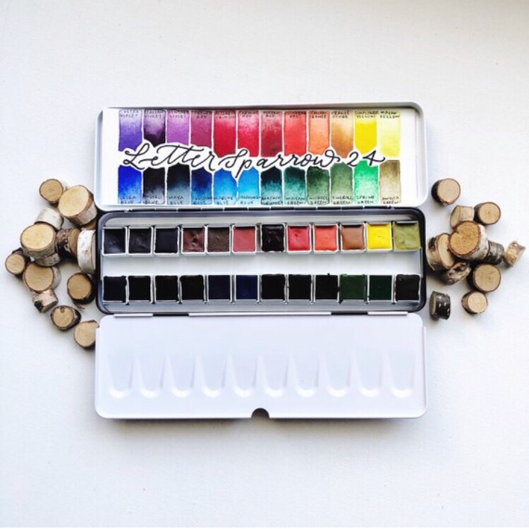 The Letter Sparrow 24 (half pans)