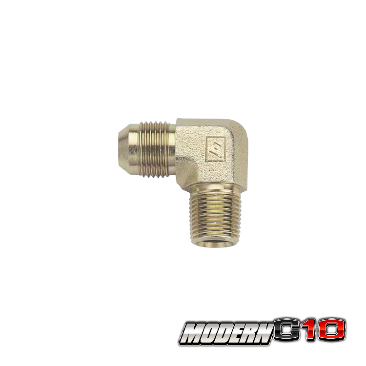 -3an x 1/8” NPT Steel 90 Degree Adapter Fitting