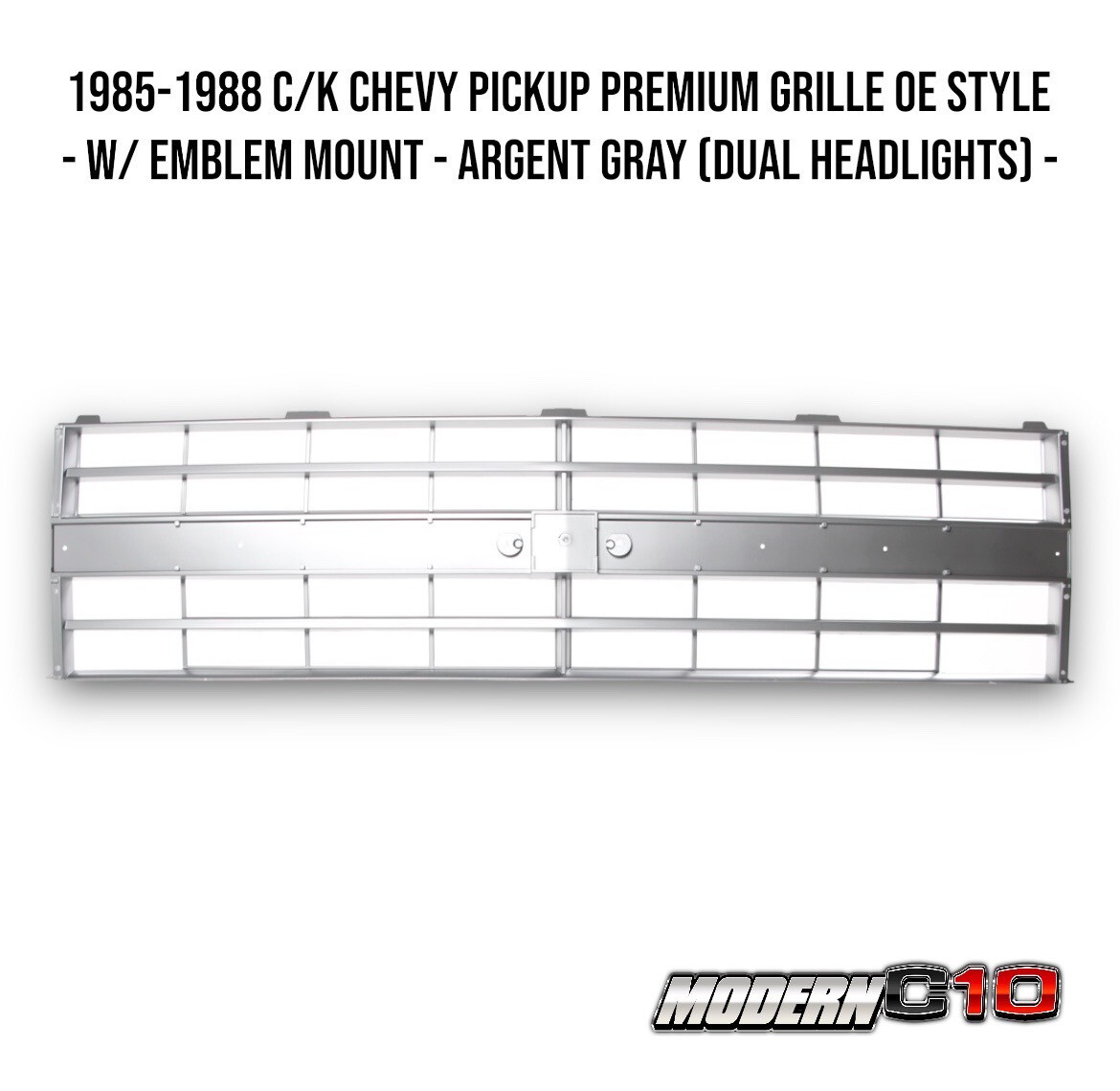 1985-1988 C/K Chevy Pickup Premium Grille OE Style - w/ Emblem Mount ...