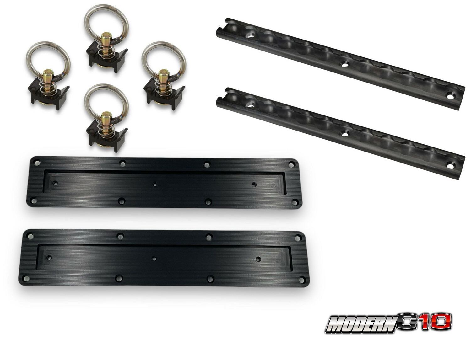 Modern C10 1973-1987 Flush Mount Bed Tie Down Kit