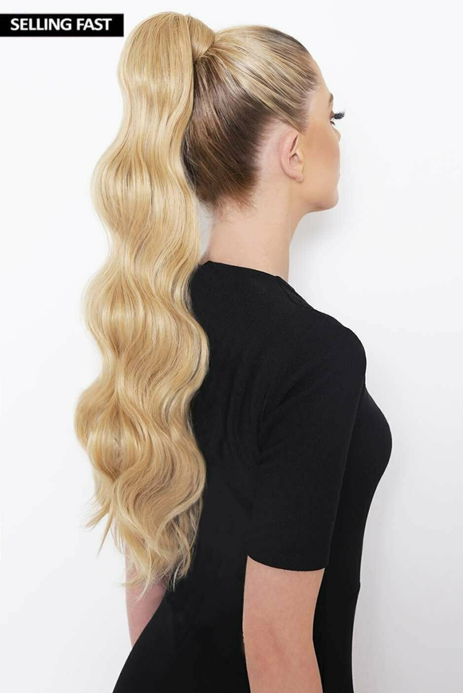 Synthetic Ponytail 24" inches (Wavy) #24/613