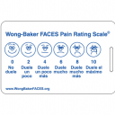 FACES Pain Scale Spanish/English Badges