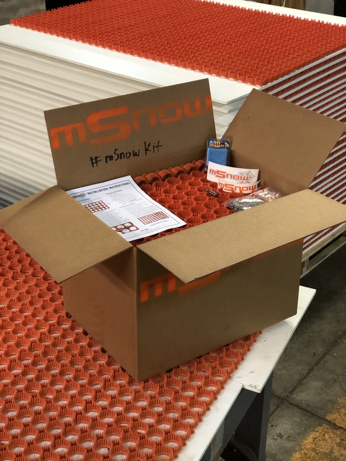 Backyard Orange – NEW MEDIUM KIT – mSnow Kits – mSnow