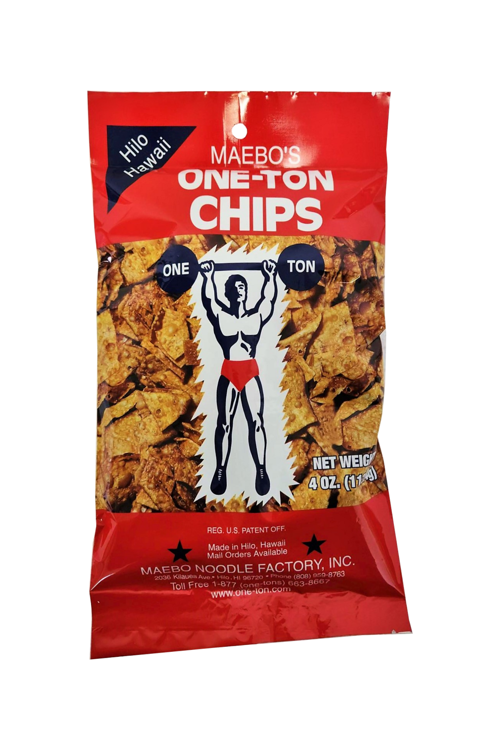 Maebo's One-Ton Chips 4 oz.