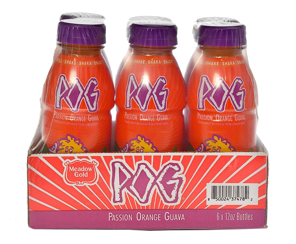 Meadow Gold POG (Passion, Orange, Guava) Drink 6-pack 12oz.
