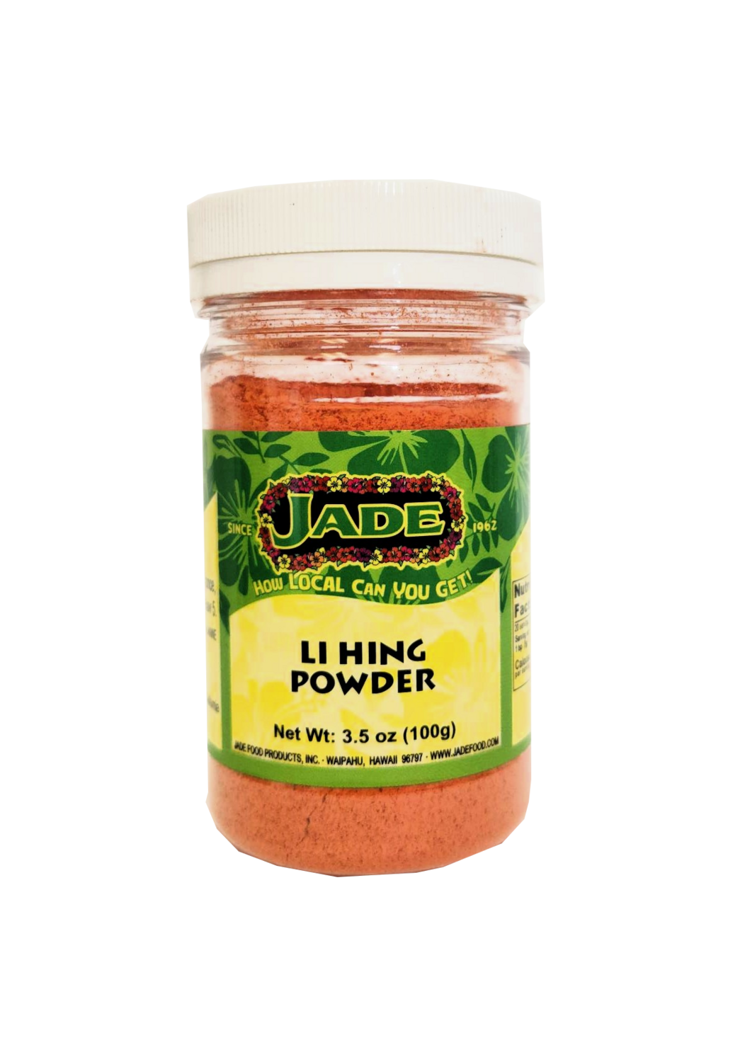Jade Li Hing Powder 3.5 oz Jar | Hawaiian Made Snacks