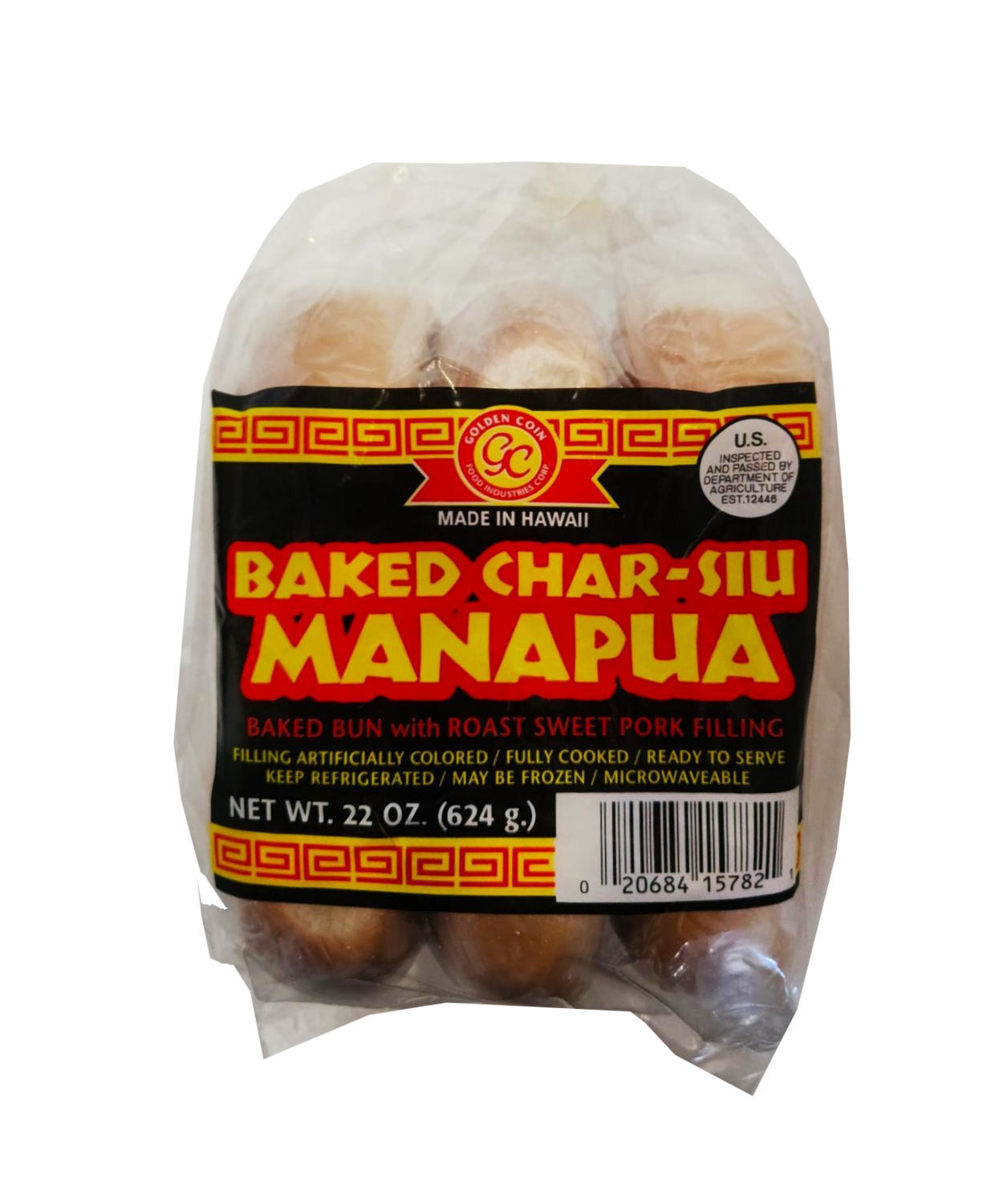Char Siu Pork Manapua 6 ct 22 oz | Hawaiian Pork Bun