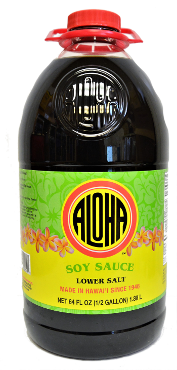 Aloha Soy Sauce Lower Salt 64 oz | Hawaiian Soy Sauce