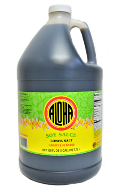 Aloha Soy Sauce Lower Salt Gallon | Low Sodium Soy