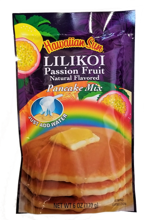 Hawaiian Sun Pancake Mix-Lilikoi Passion Fruit 6 oz | Hawaii Made
