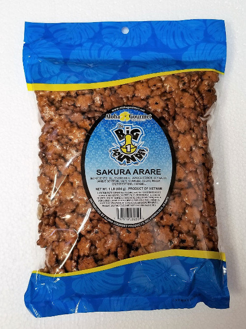Aloha Gourmet Sakura Arare 1lb | Japanese Rice Crackers