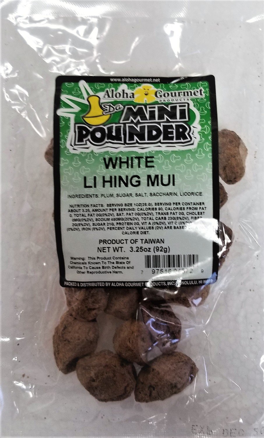 Aloha Gourmet White Li Hing Mui | Li Hing Snacks To You
