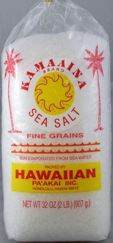 Kamaaina Sea Salt 2 LB (Fine Grains)