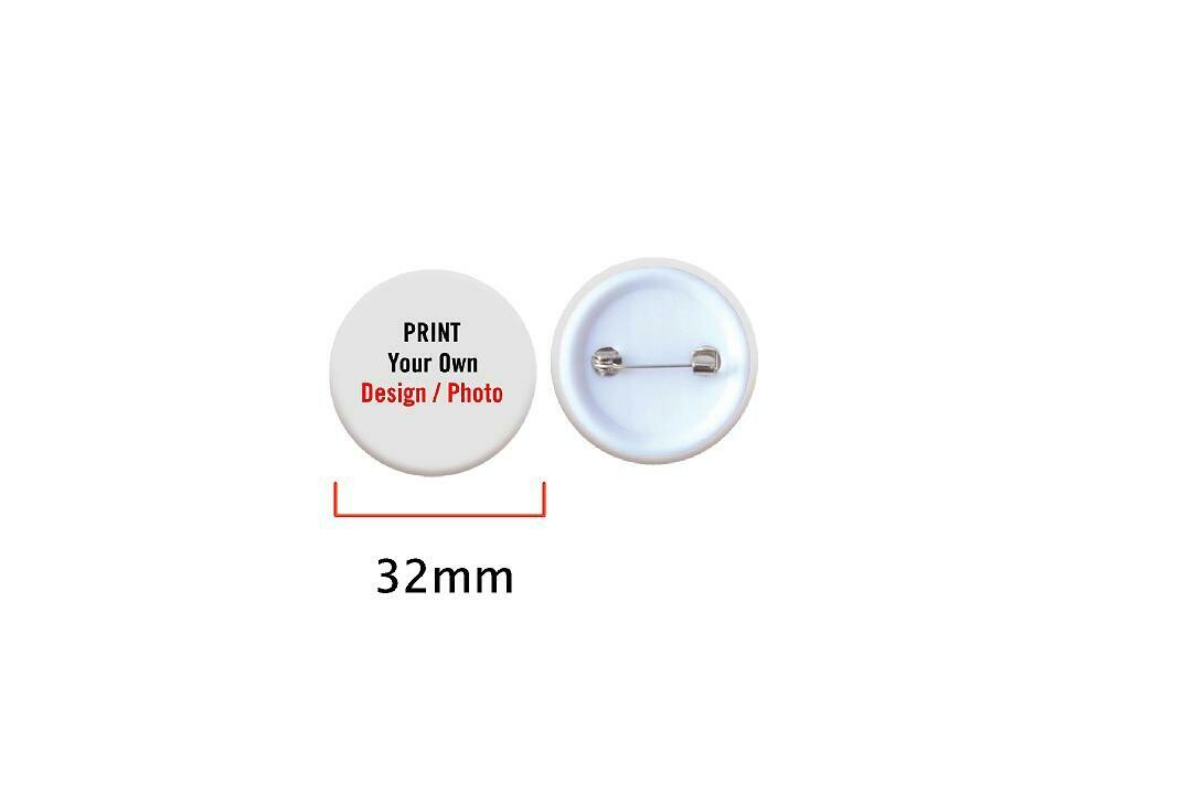 32mm Button Badge with pin