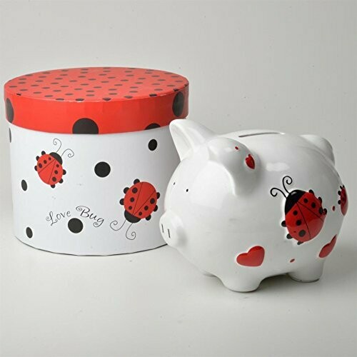 LADY BUG LOVE BUG PIGGY BANK