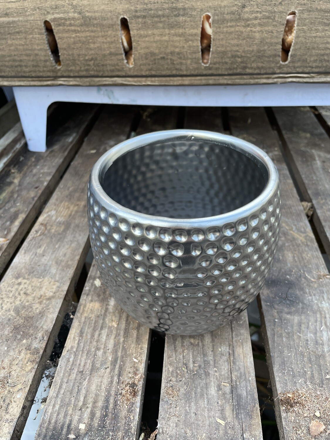 Large Silver Pot