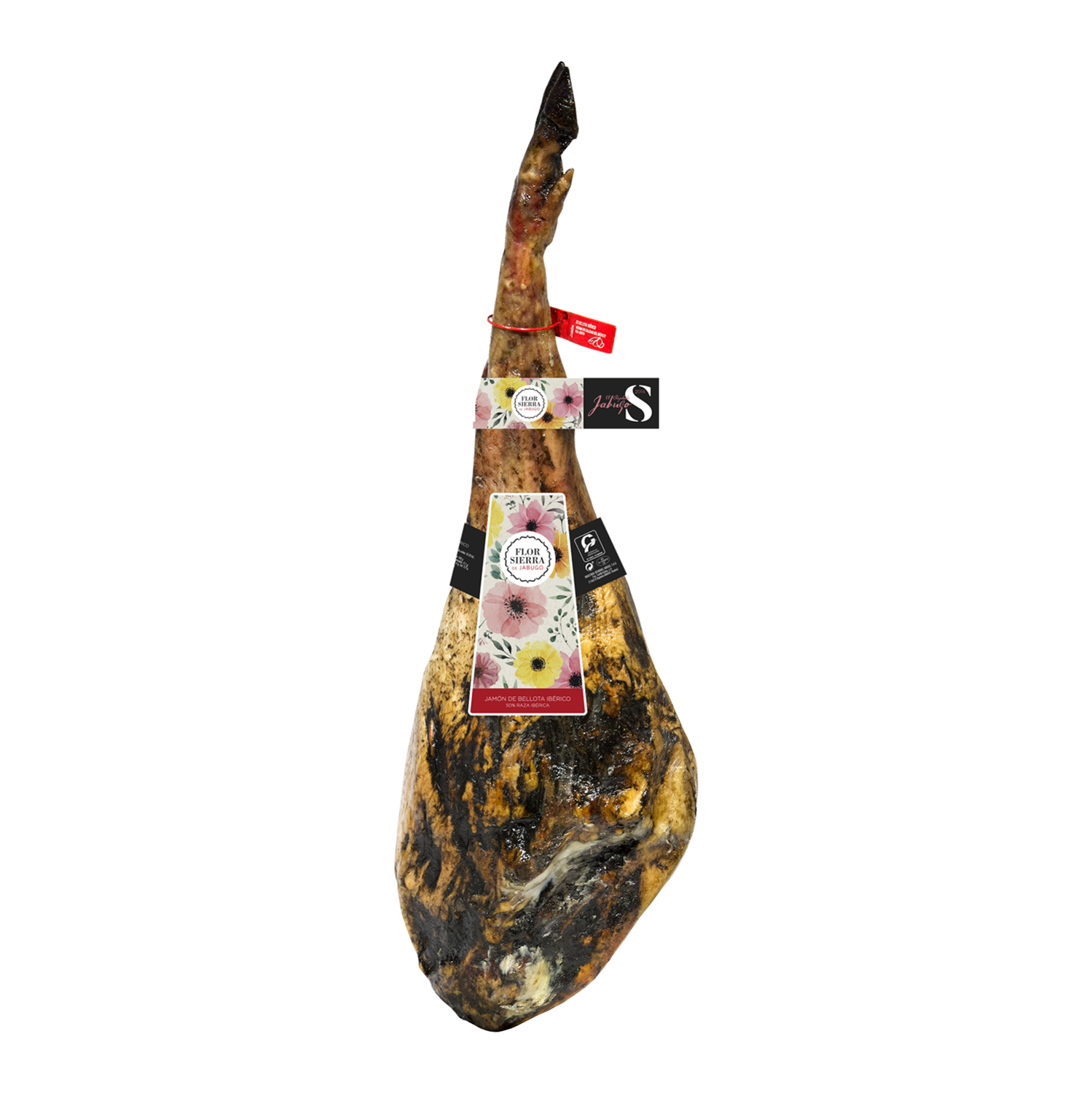 Jamon 75% Iberico de Bellota Premium Jabugo Flor Sierra de Jabugo Bone ...