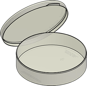 MC-800JLNAT : Wafer Jar and Lid for 8" Wafers 2.0" Deep