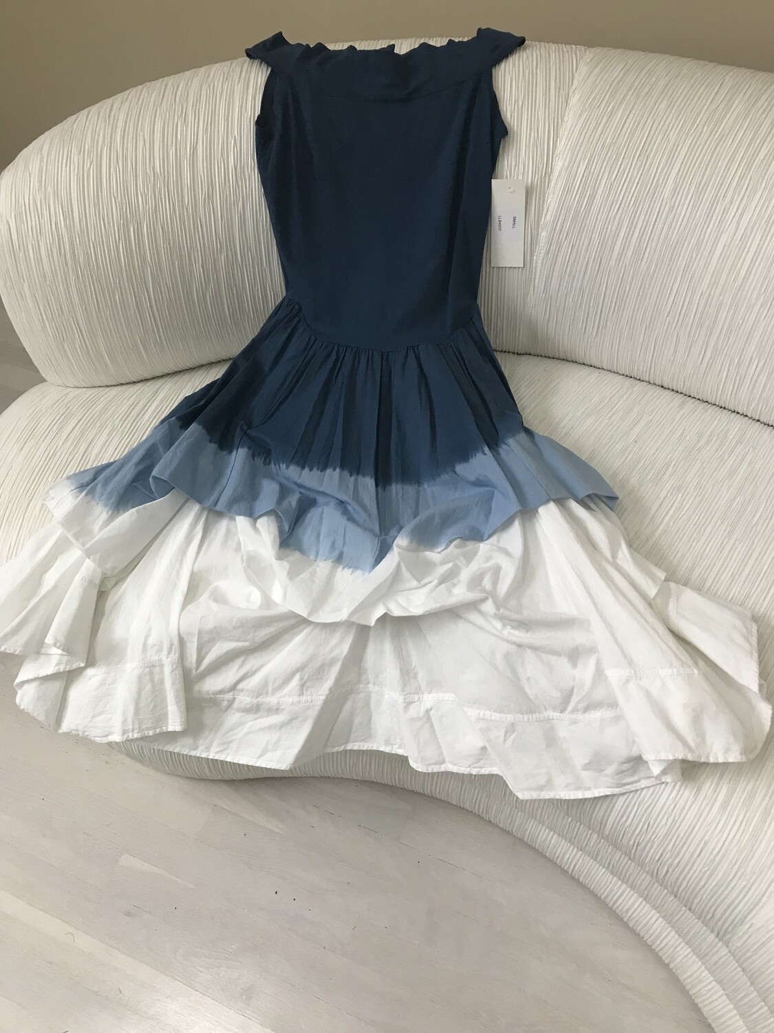 Luna Luz: Sleeveless Tied and Dyed Ombre Dress - Wild Curves